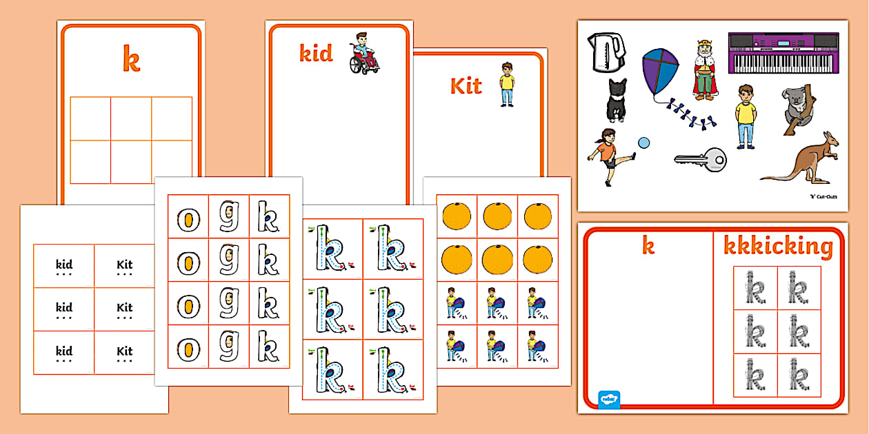 'k' - Level 2 Phonics SEND Workstation Pack (teacher made)