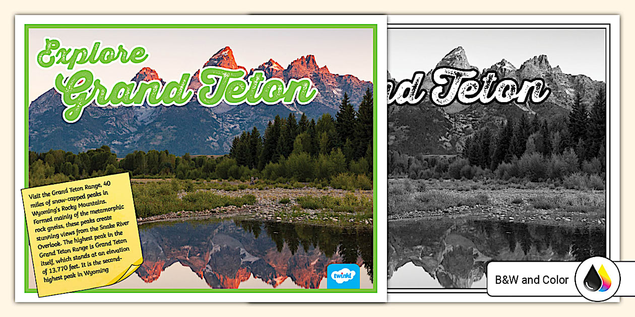 Printable Grand Teton National Park Poster | Twinkl USA