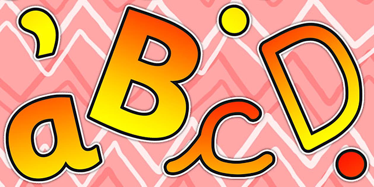 👉 Glowing Fire Editable Display Lettering - Twinkl