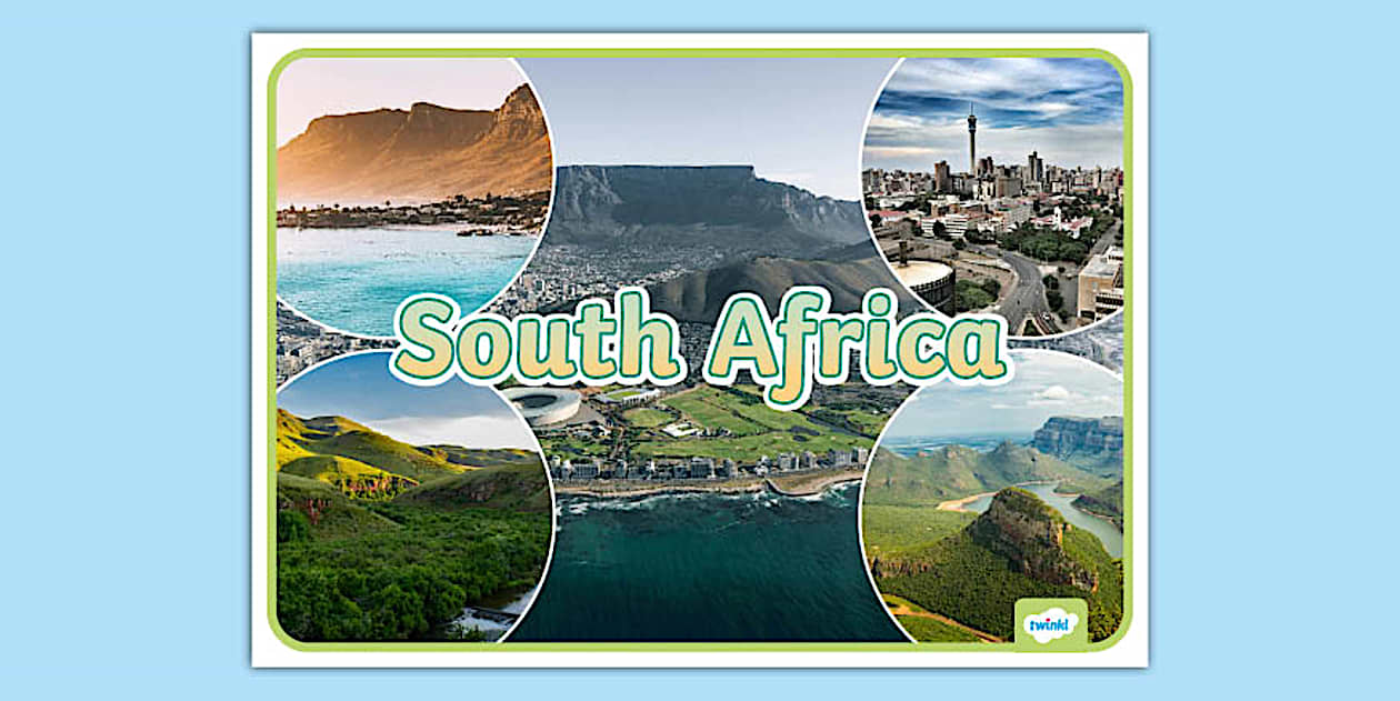South Africa Display Poster (professor feito) - Twinkl