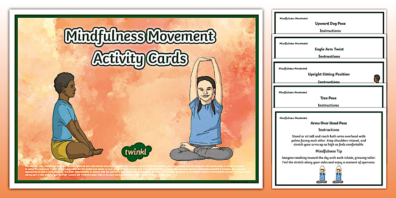 Mindfulness Movement Activity Cards (teacher made) - Twinkl