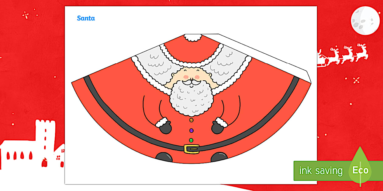 Father Christmas Cone Character | Crafts | Activities