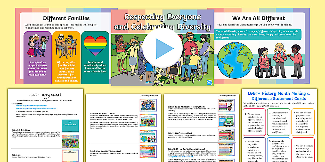 LGBTQ+ Teaching | Whole School Assembly Pack | Twinkl Life