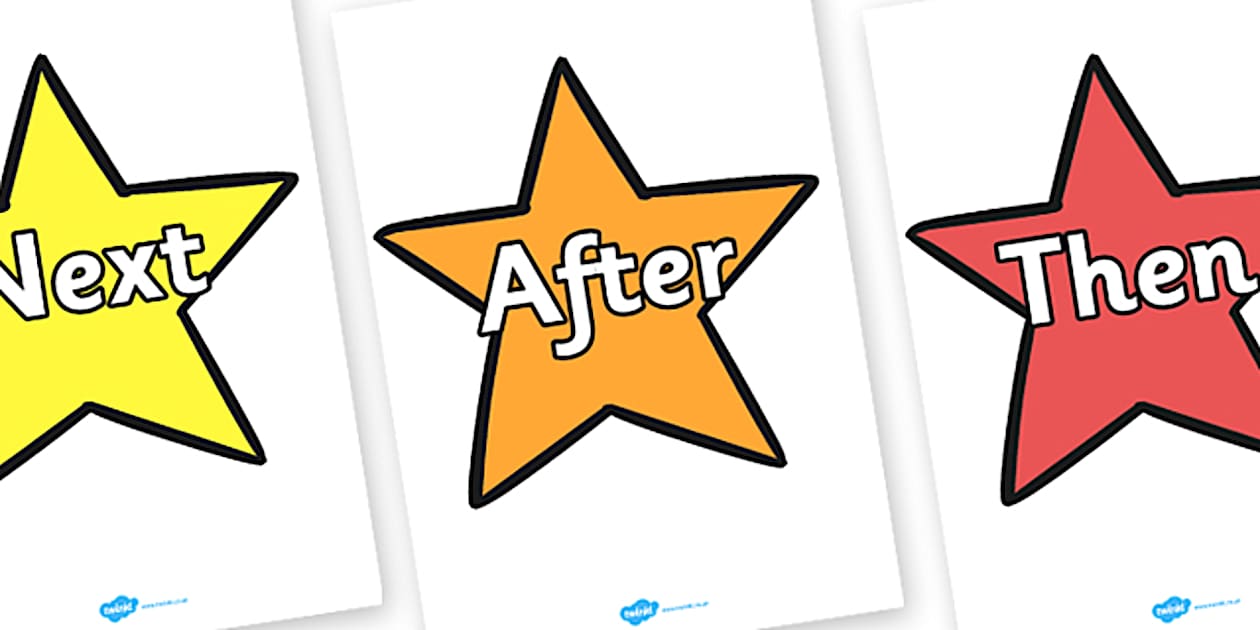 Sentence Starters on Stars Uppercase (teacher made) - Twinkl