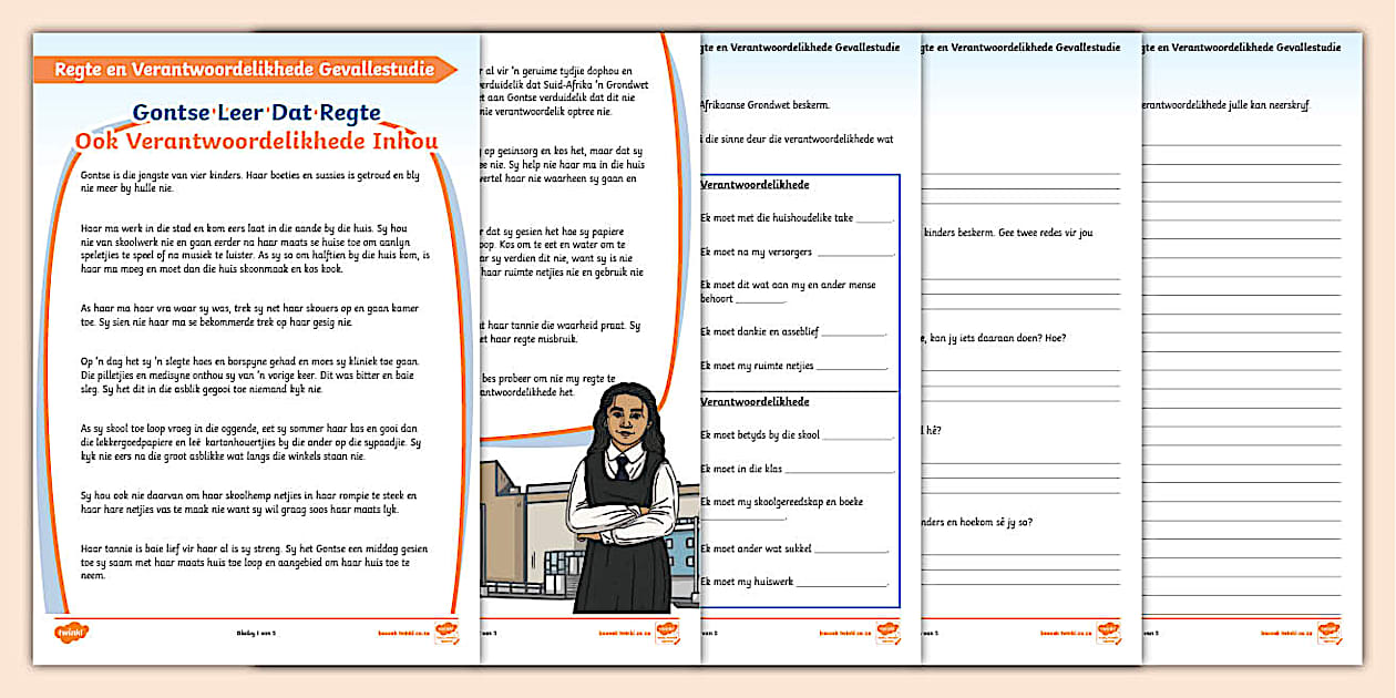 Regte Gaan Met Verantwoordelikhede Gepaard - Gevallestudie - Gontse se