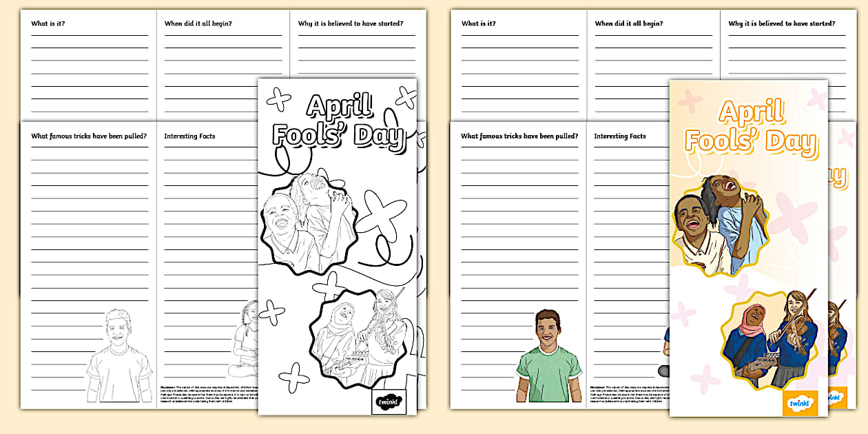 April Fools' Day Leaflet Template (teacher made) - Twinkl