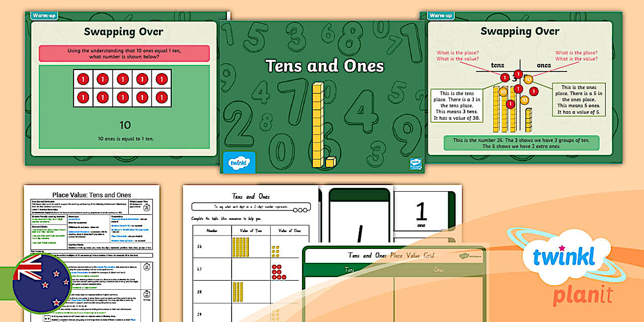 Level 1 Place Value: Two-Digit Numbers Lesson 1 - Twinkl