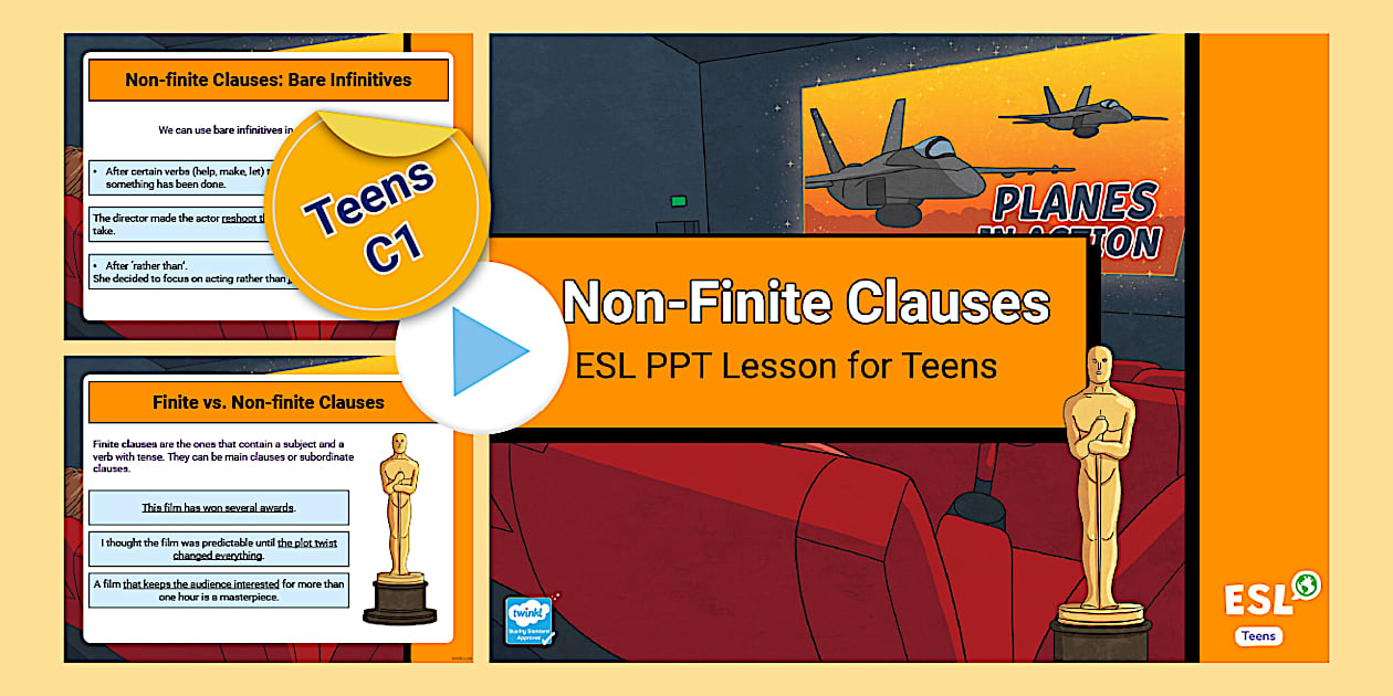 ESL Non-finite Clauses PPT Lesson for Teens (Lehrer gemacht)