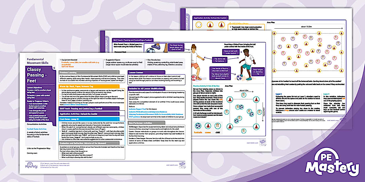 Y3 Fundamental Movement Skills Lesson 6: Football Passing