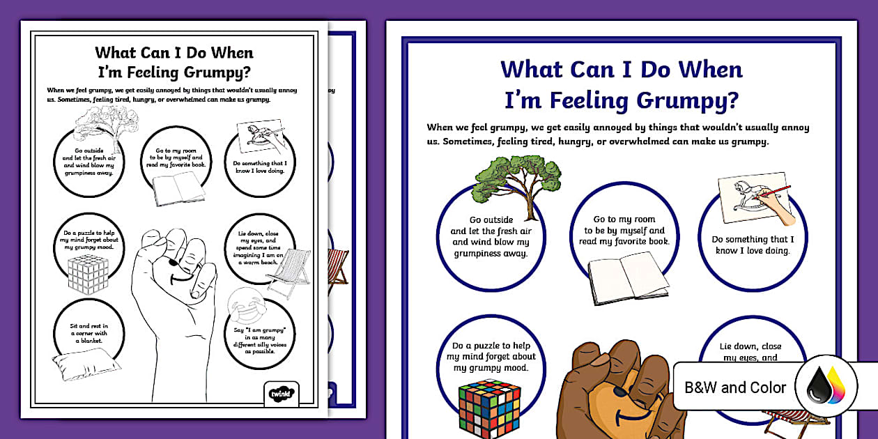 Emotions - What Can I Do When I'm Feeling Grumpy? Poster
