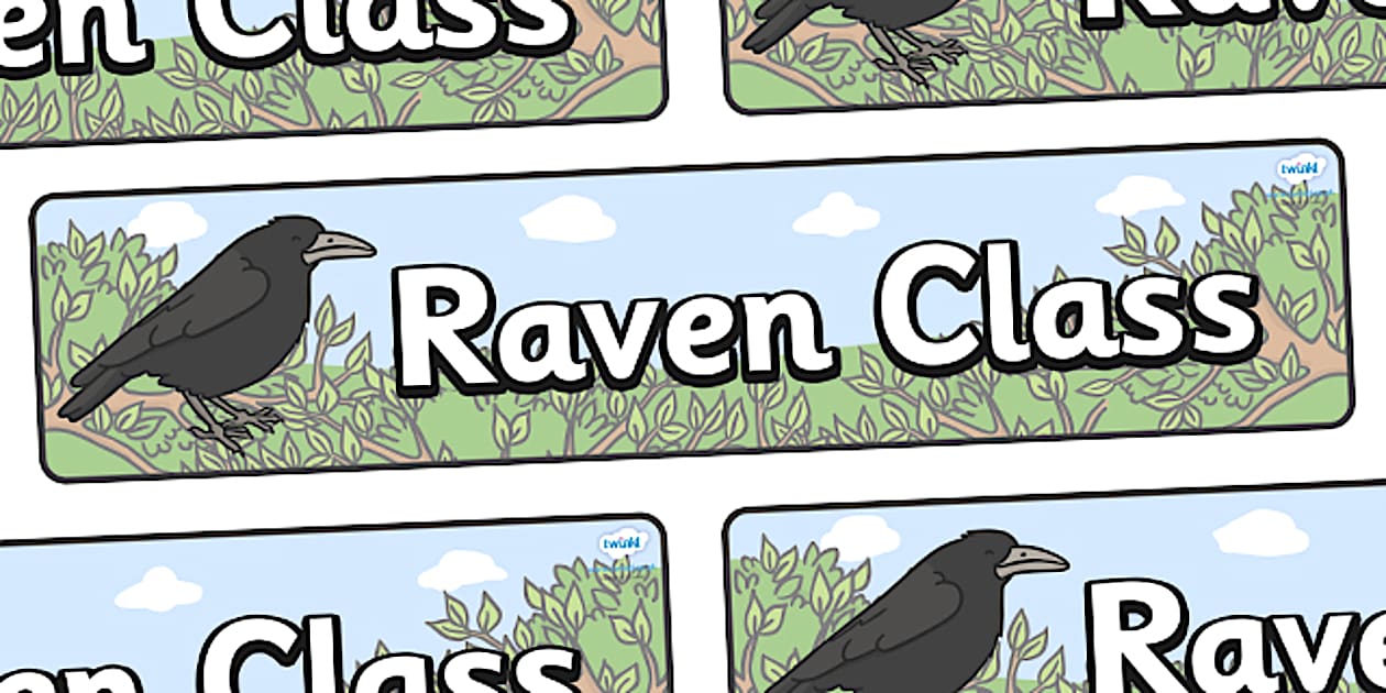 Raven Themed Classroom Display Banner (teacher made)