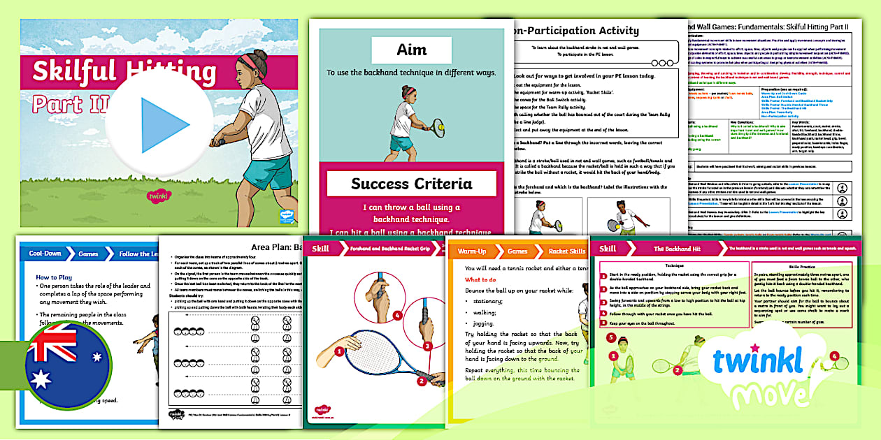 Year 3 Net and Wall Games Lesson 5: Skilful Hitting Part 2