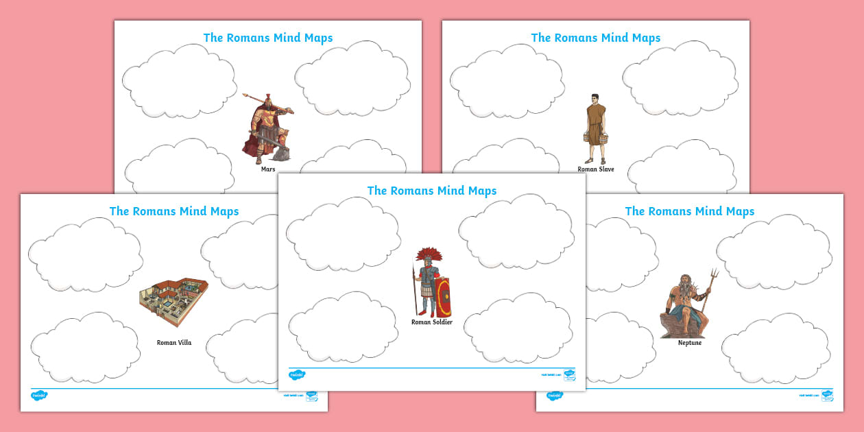 Roman Mind Maps Writing Frames (teacher made) - Twinkl