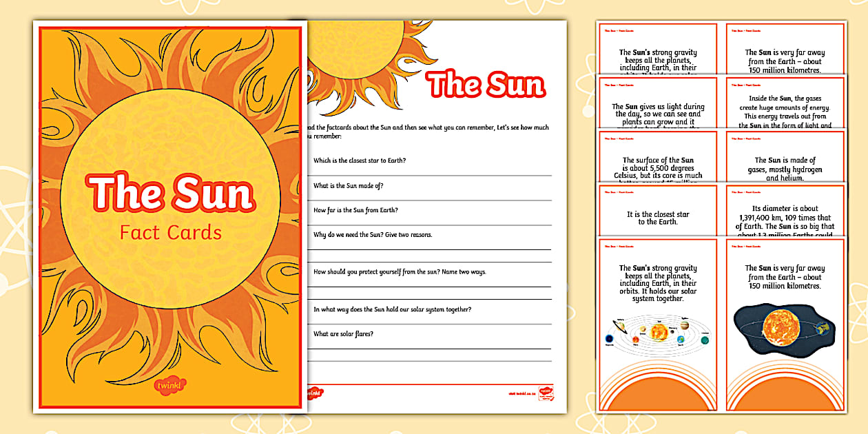 Grade 4 - NS- T4 - The Sun Fact Cards (CAPS Aligned)