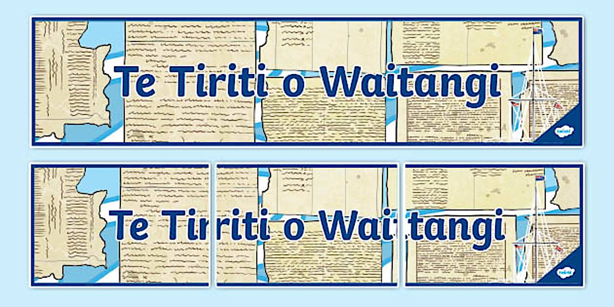 Te Tiriti o Waitangi Banner | Treaty of Waitangi NZ