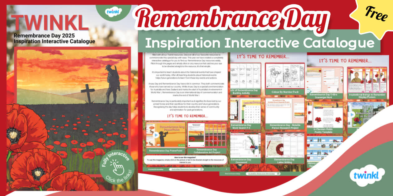 Remembrance Day Inspiration Interactive Catalogue