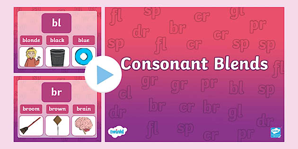 Initial Consonant Blends PowerPoint - Twinkl