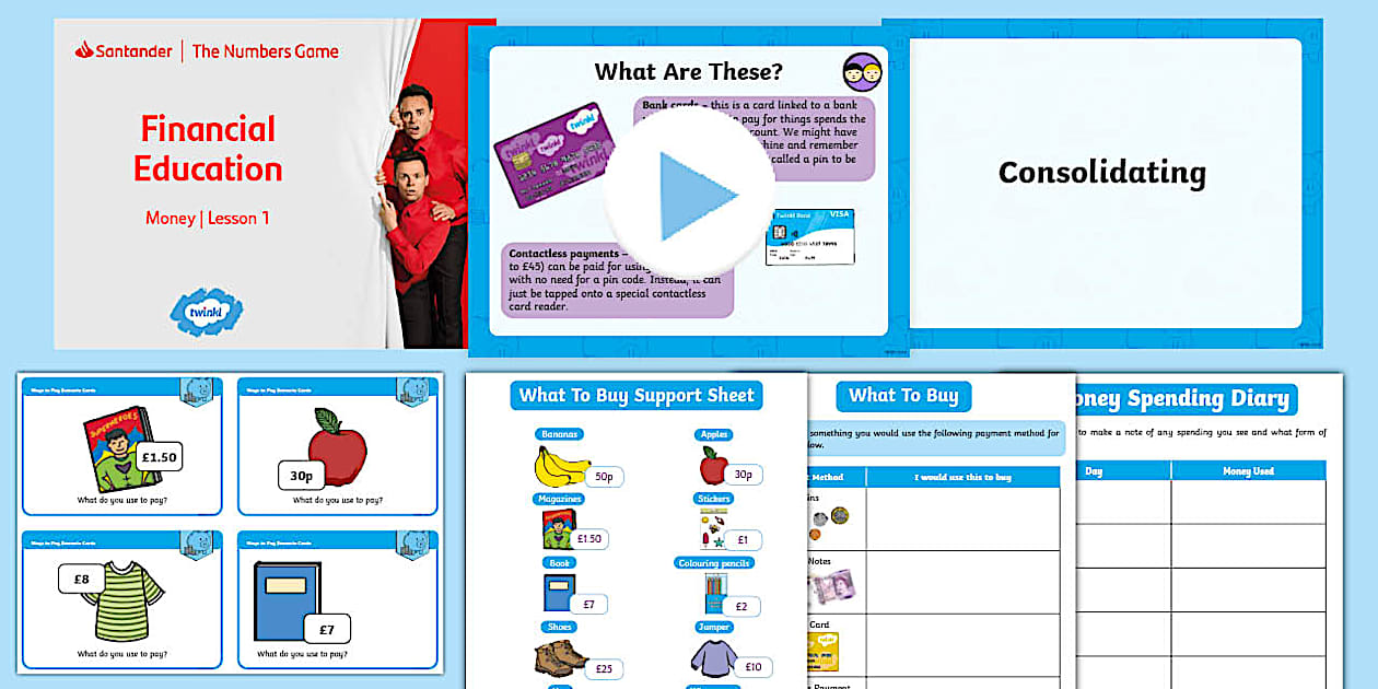 CfW Financial Education - Money Lesson Pack - Ages 5-7