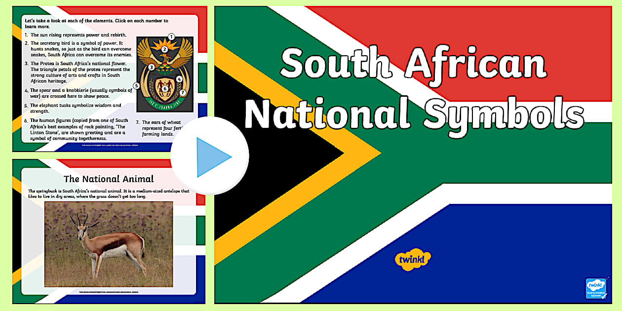 South Africa's National Symbols PowerPoint | Heritage Day