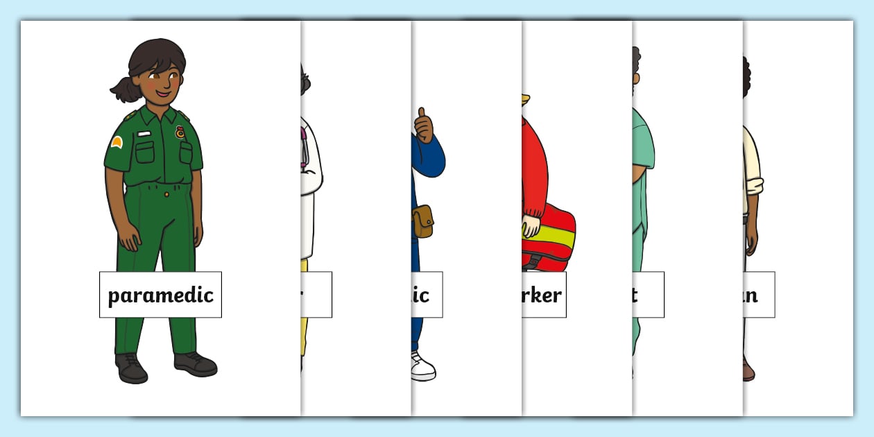 Heroes in Our Community Cut-Outs | EYFS People Who Help Us