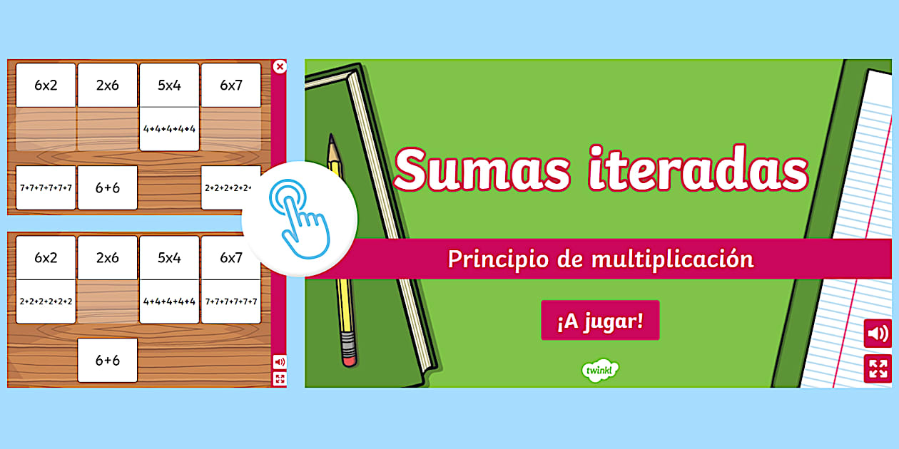 * NUEVO * Sumas iteradas - Juego interactivo - Twinkl
