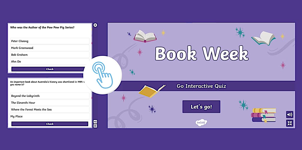Book Week Interactive Go Quiz (teacher made) - Twinkl
