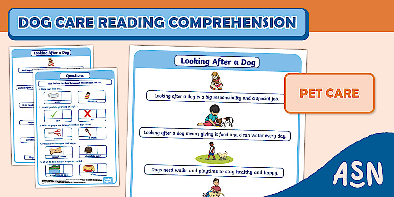 Looking After Dog Reading Comprehension with Visual Supports