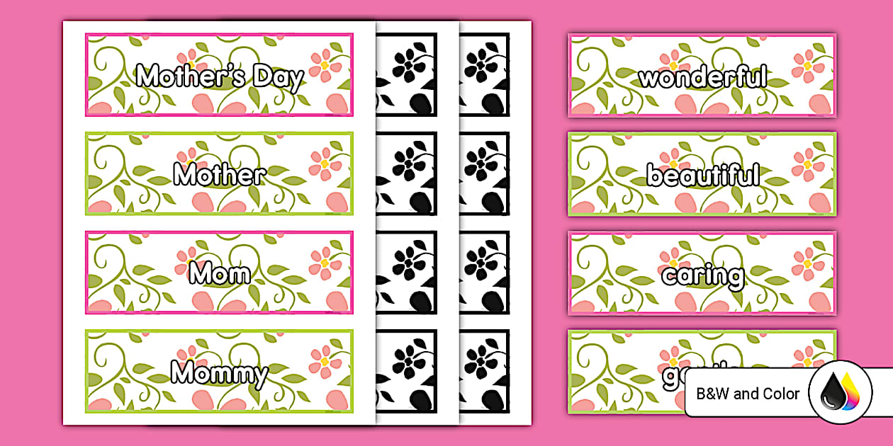 Mother's Day Words | Mother's Day | Twinkl USA