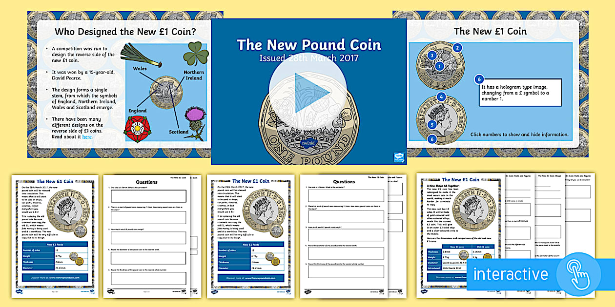 KS2 The New £1 Coin Activity Pack (teacher made) - Twinkl