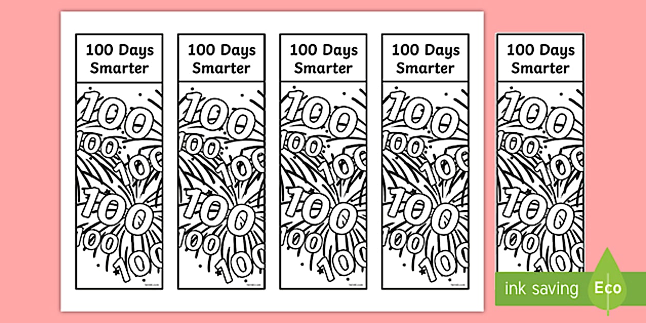 100 Days of School Editable Bookmarks (l'enseignant a fait)