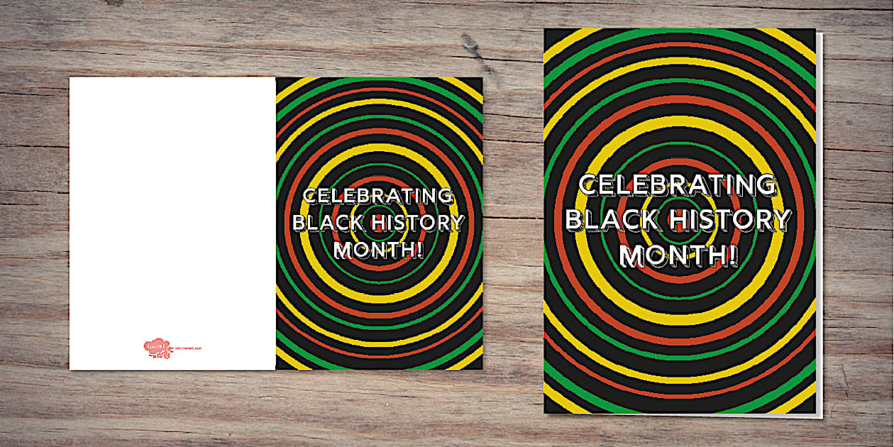 Celebrating Black History Month Card | Twinkl Party - Twinkl