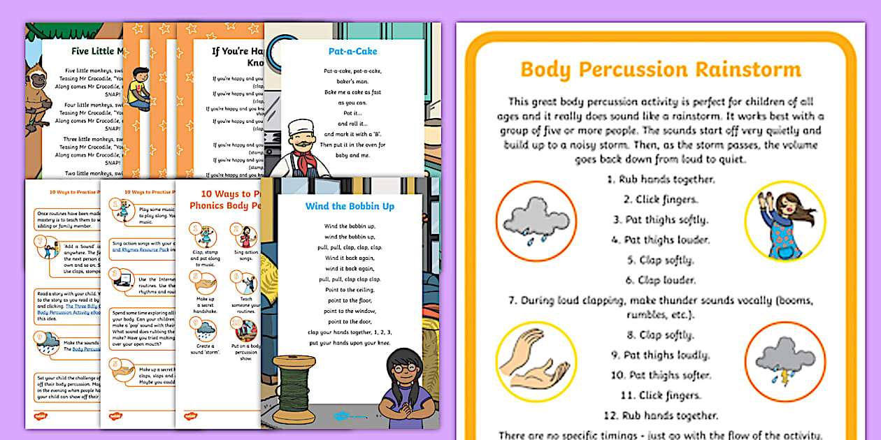 10 Ways to Practise Phase 1 Phonics: Body Percussion