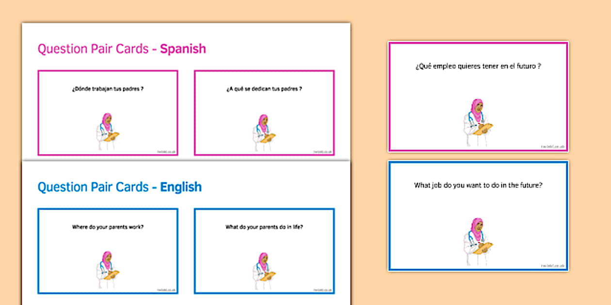 General Conversation Jobs Career Choices & Ambitions Question Pair Cards