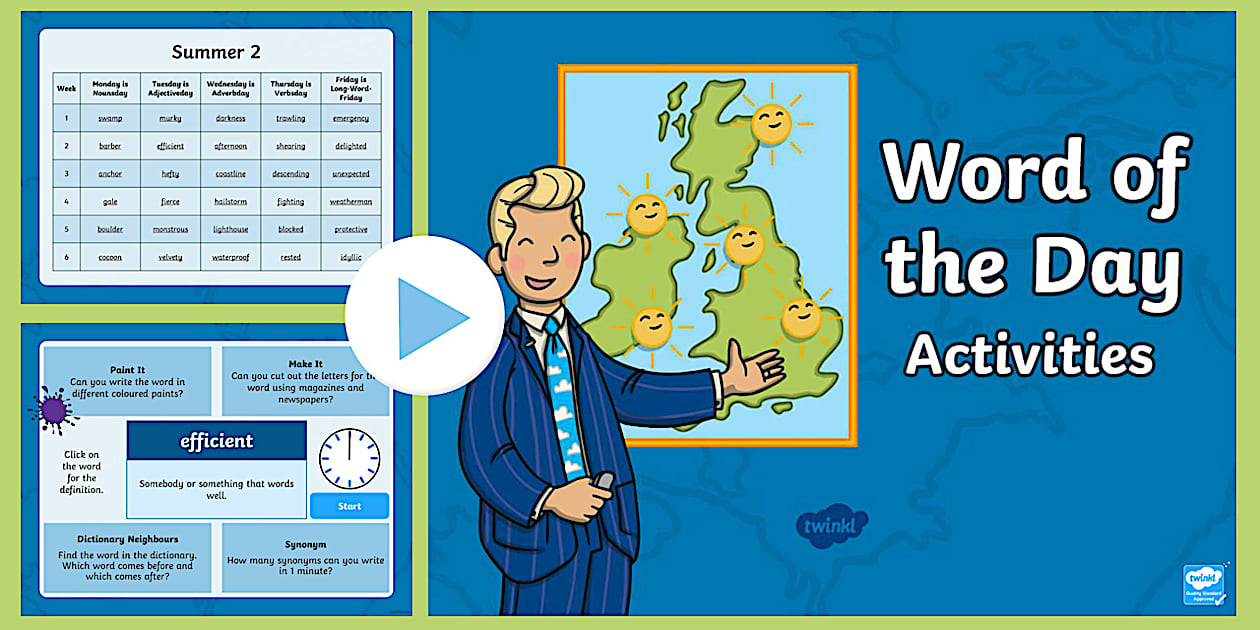 Year 1 Summer 2 Word of the Day PowerPoint - Twinkl