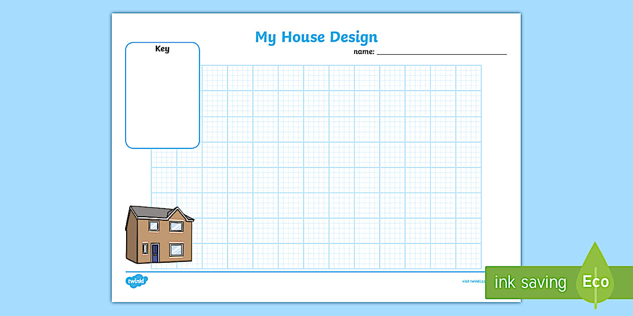 House Design Worksheet (teacher made) - Twinkl