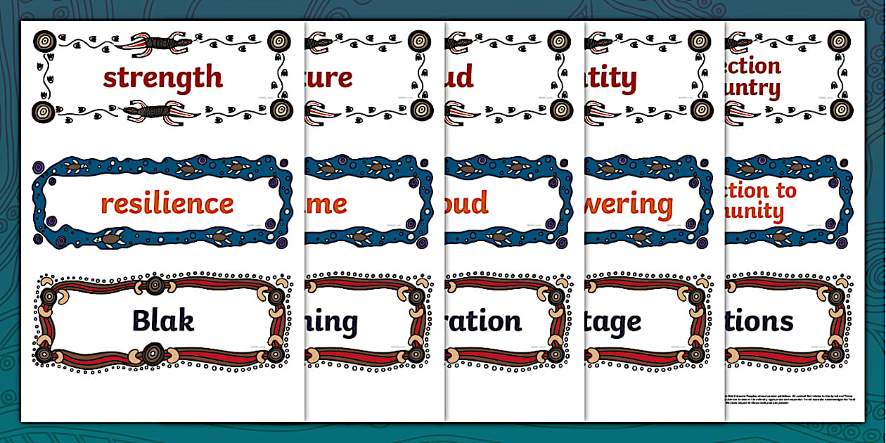 NAIDOC Week 2024 - Word Cards