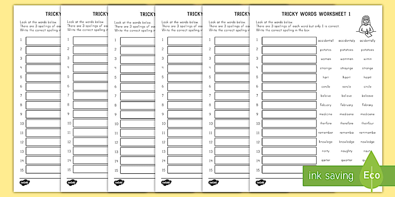 Tricky Words List | Educational Resources | Twinkl USA