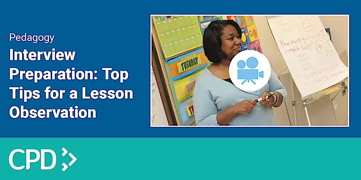 Top Tips for a Lesson Observation CPD Video (teacher made)
