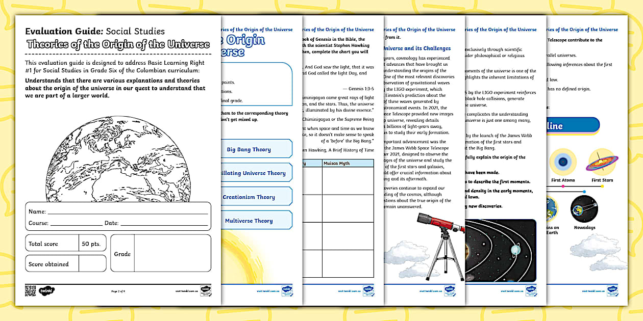 Guide Evaluation: Theories of the Origin of the Universe