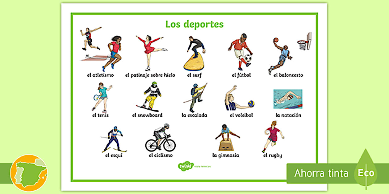 Tapiz de vocabulario: Los deportes