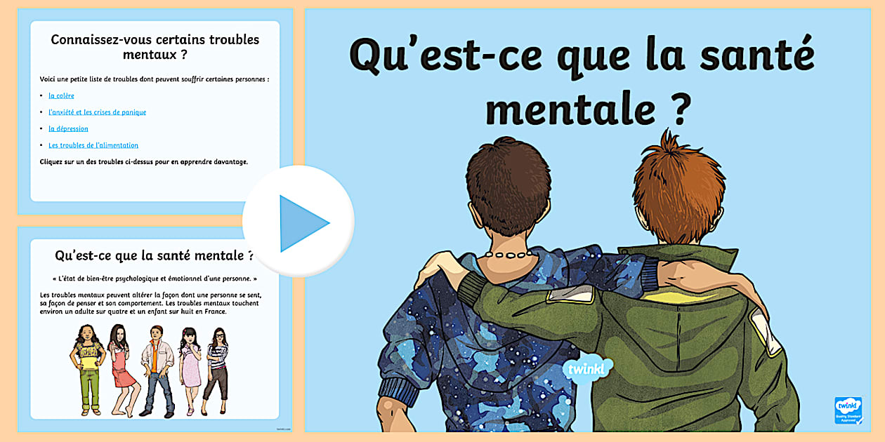 PowerPoint : La santé mentale (teacher made) - Twinkl