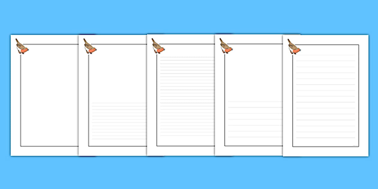 Robin Themed Writing Frames (professor feito) - Twinkl