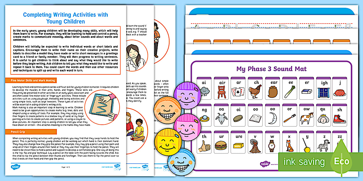 EYFS Classroom Volunteers - Guidance for Supporting Writing Activities Pack