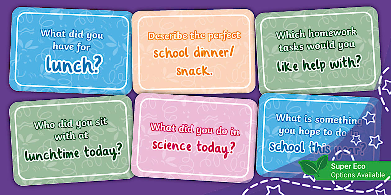 Free Download! Secondary School Conversation Starters