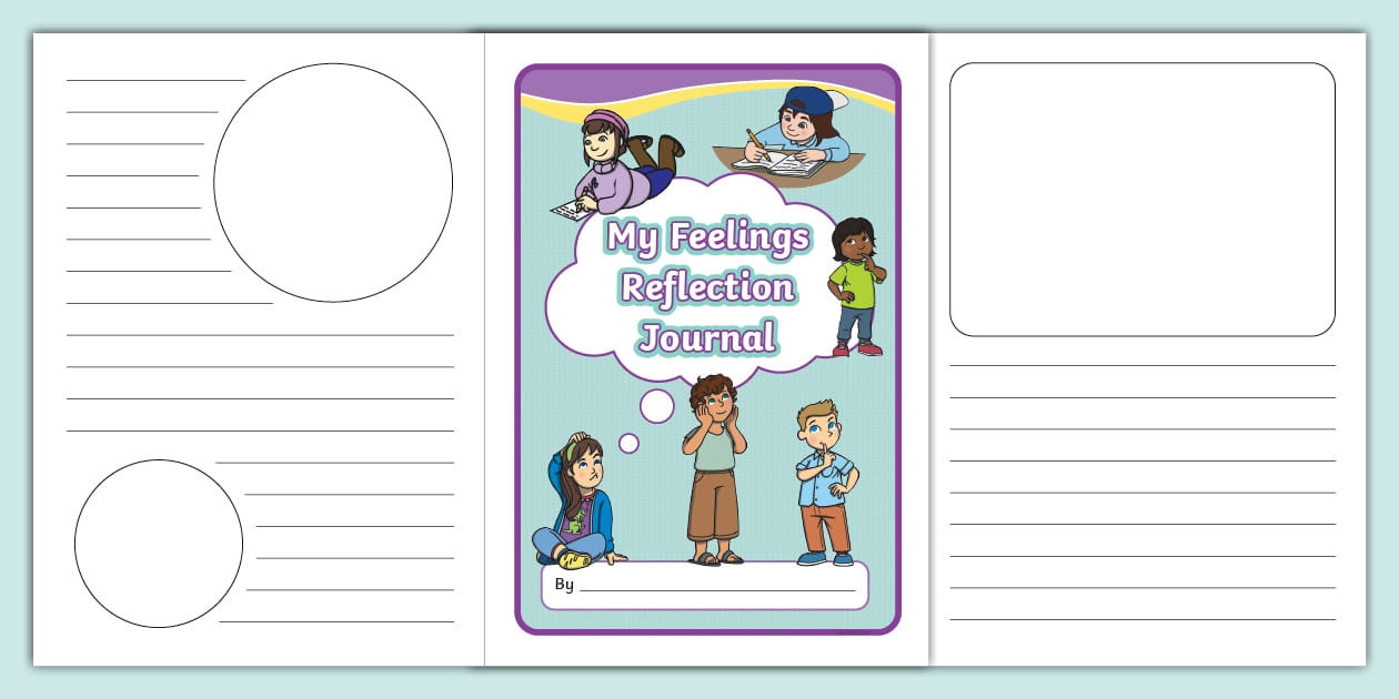 My Feelings Reflection Journal Writing Frame - Twinkl