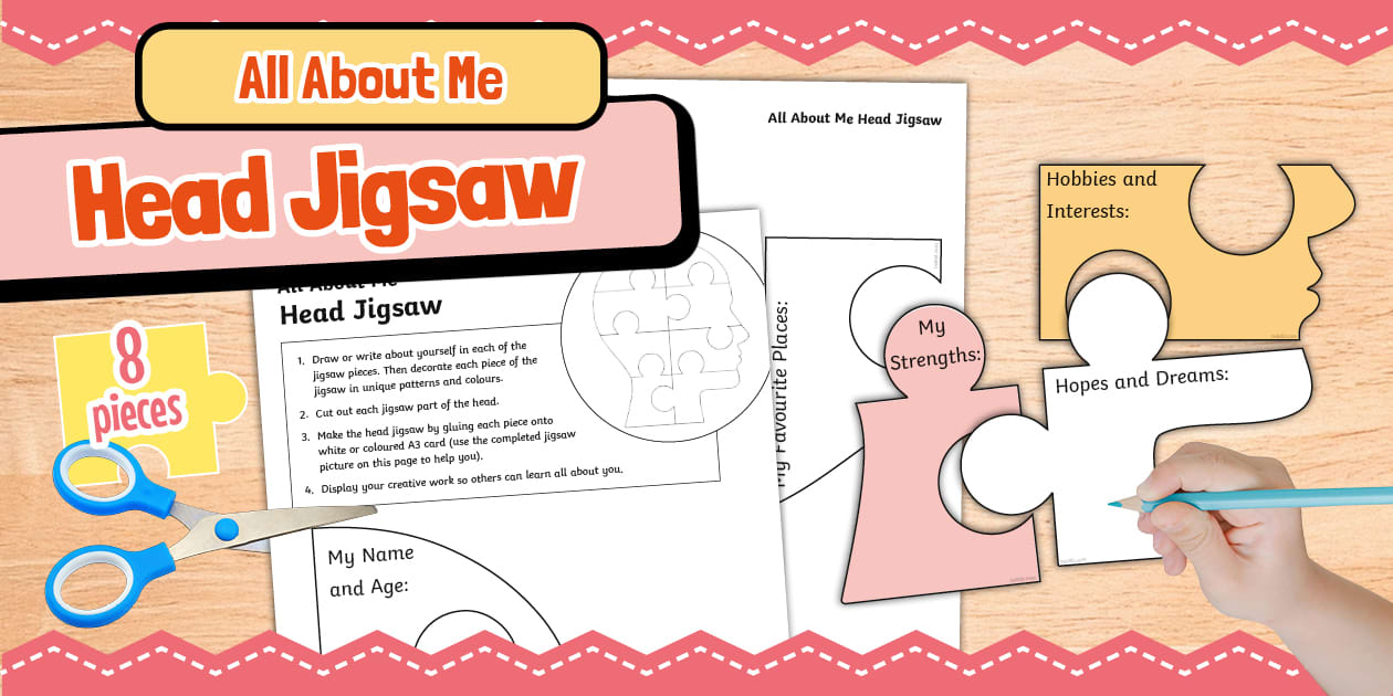 All About Me Head Jigsaw