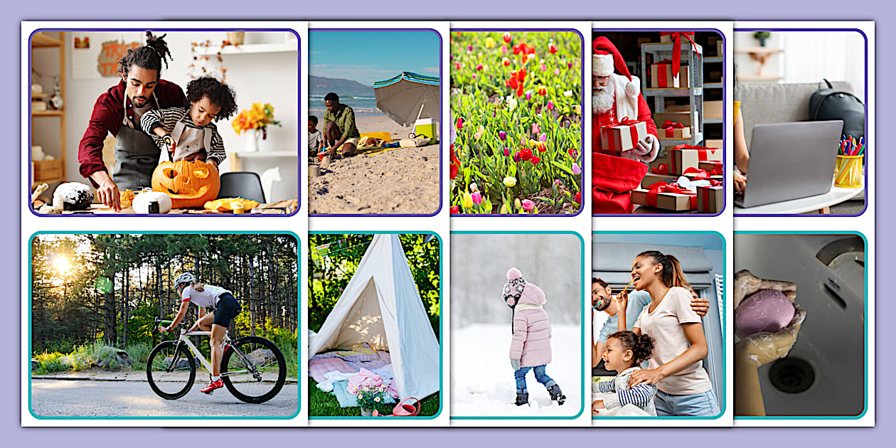 Colourful Semantics When? Who? Doing What? What? Where? Photo Cards