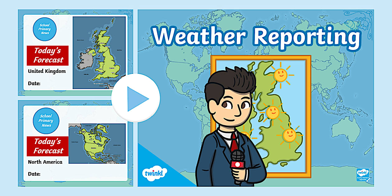 Weather Reporter Role Play PowerPoint - Twinkl