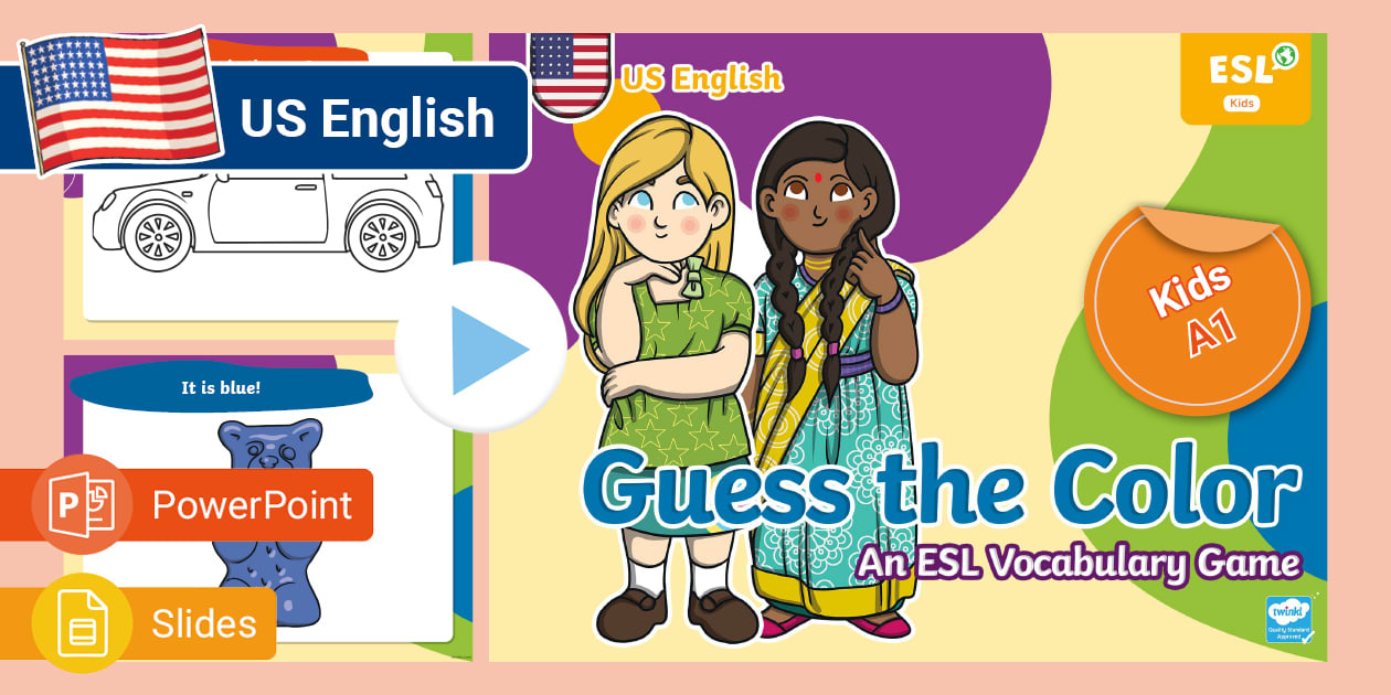 ESL Guess the Color Game for Kids (teacher made) - Twinkl