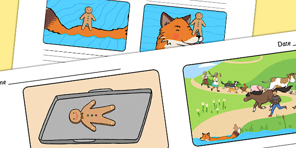 The Gingerbread Man Storyboard Template (teacher made)